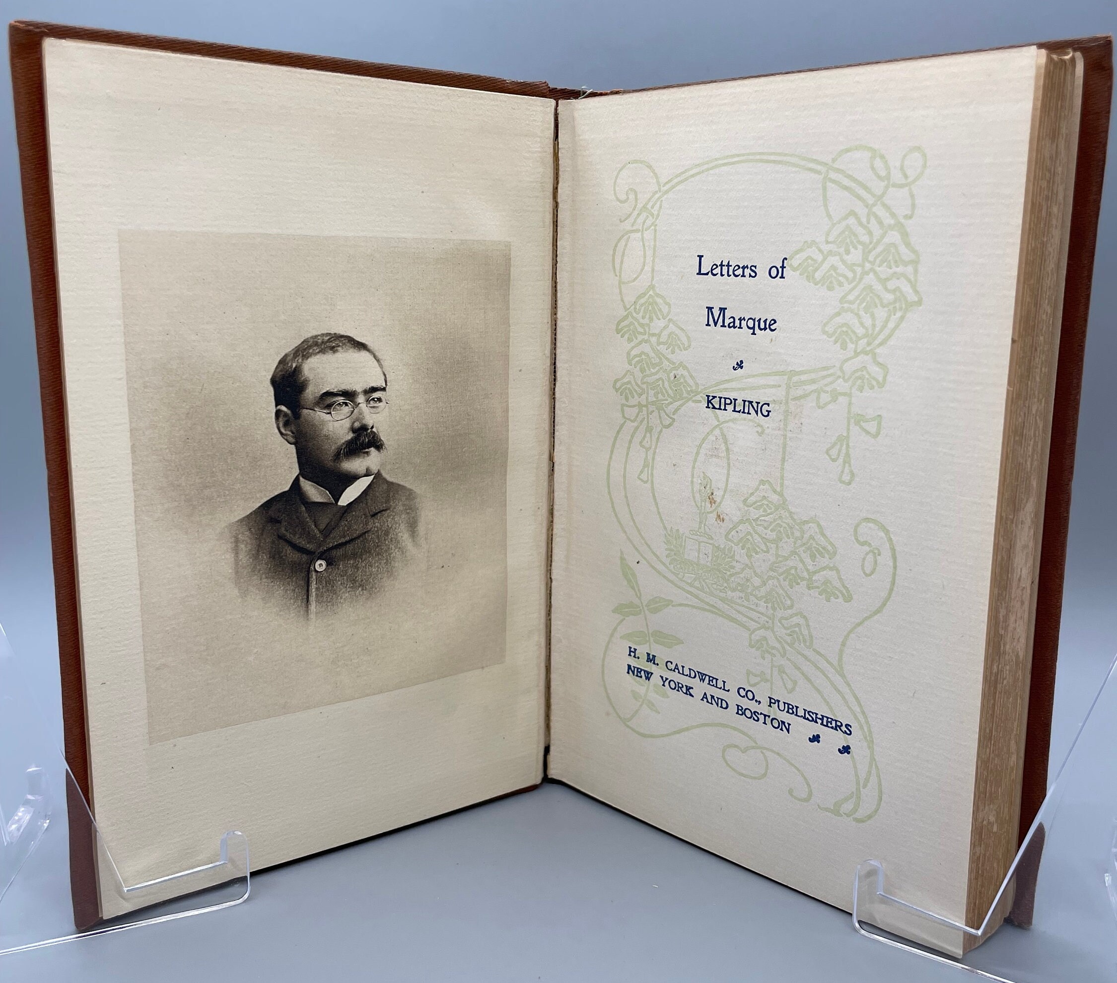 Letters of Marque by Rudyard Kipling 1899 Antique Book, Caldwell ...