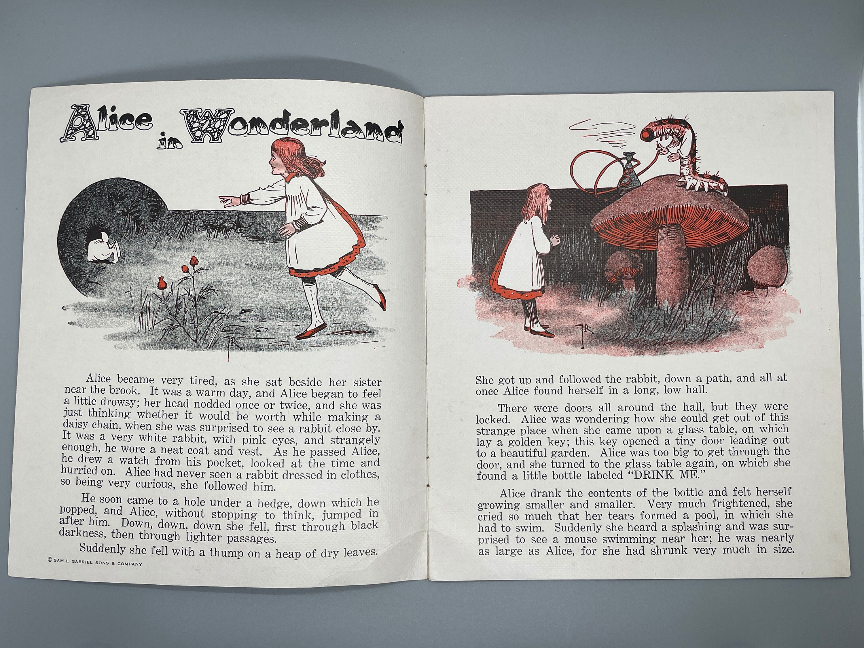 Vintage Alice in Wonderland Book, Gordon Robinson Illustrations, Samuel ...