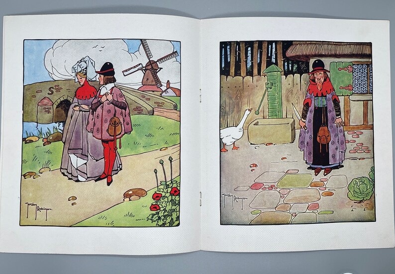 Antique Mother Goose Book, Gordon Robinson Illustrations, 1910s-20s - Etsy
