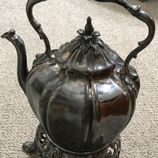 Silver Plate Teapot - Etsy