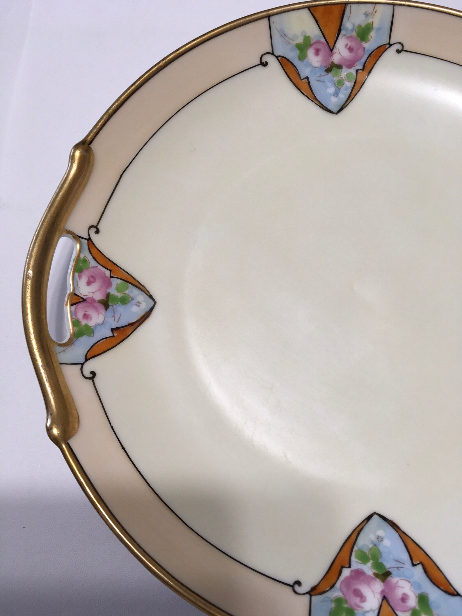 Vintage Hand-painted Cake Plate: Made in Japan - Etsy