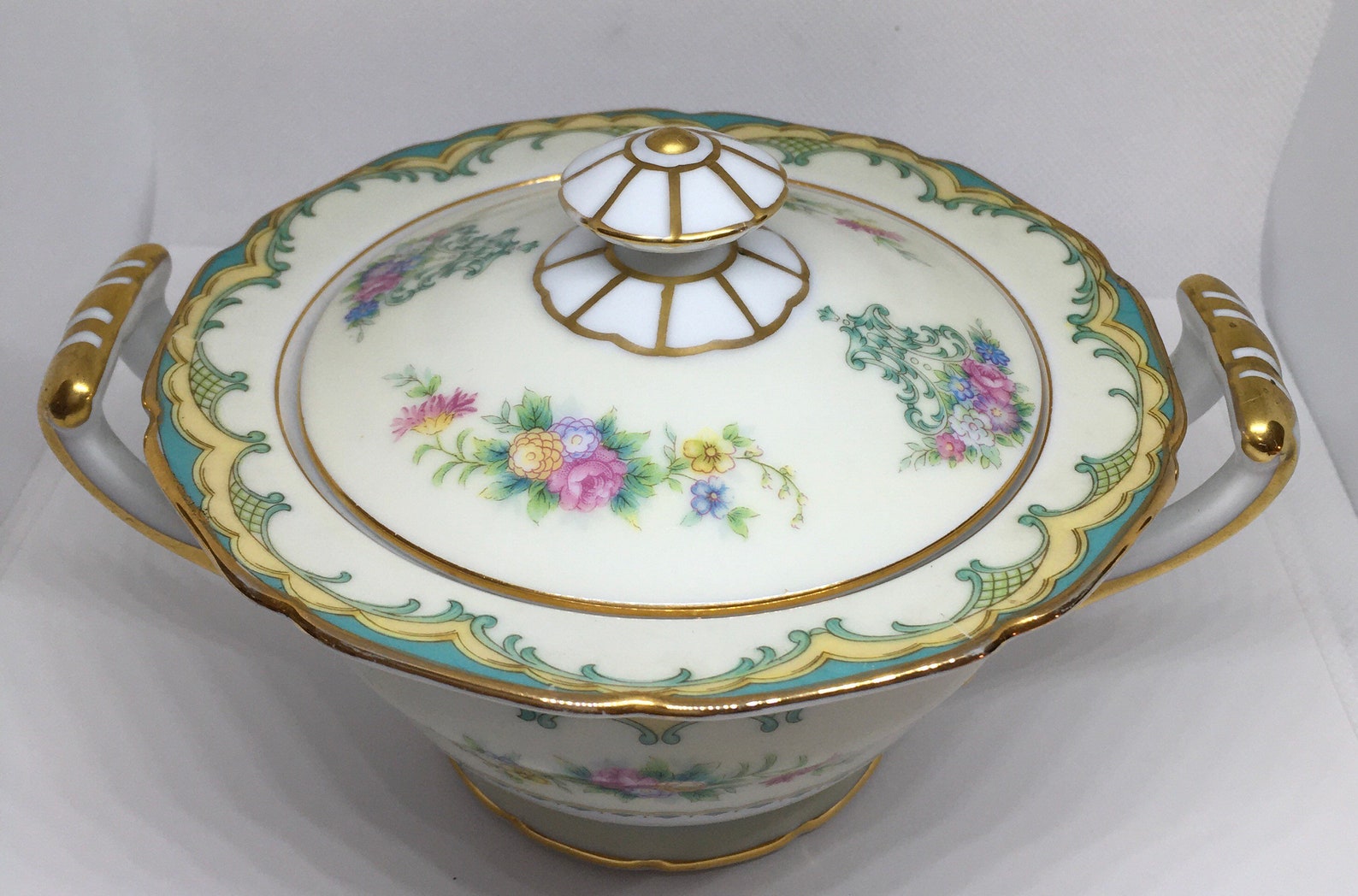 Vintage Noritake M Japan Covered Sugar Bowl, Sugar Dish, Serving Dish ...