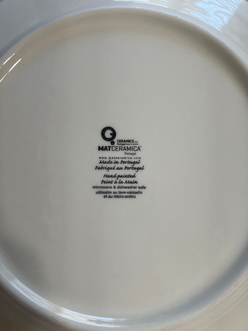 Vintage Red Polka Dot Dinner Plate by Matcermica, Made in Portugal ...