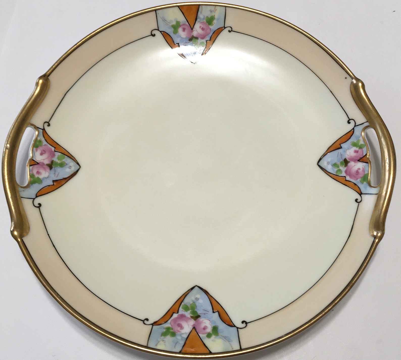 Vintage Hand-painted Cake Plate: Made in Japan - Etsy