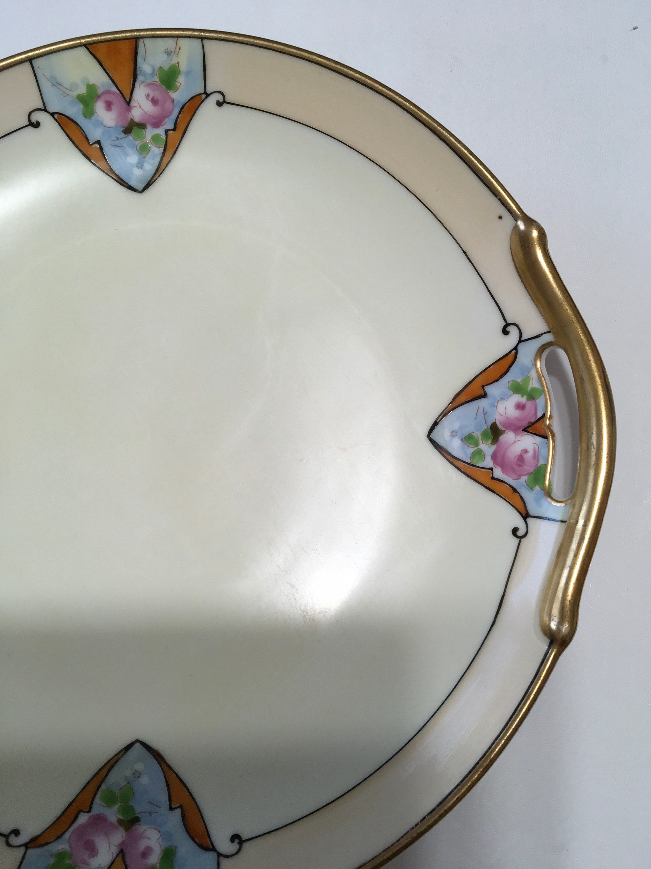 Vintage Hand Painted Cake Plate, Made in Japan, Vintage Plate - Etsy