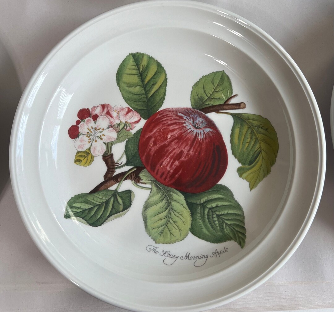 Vintage Portmeirion Pomona 7.3/8" Plate, the Hoary Morning Apple, Made ...