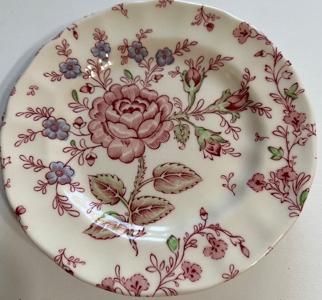 Johnson Brothers Rose Chintz 6 Bread Plates, Rose Chintz Vintage Bread ...