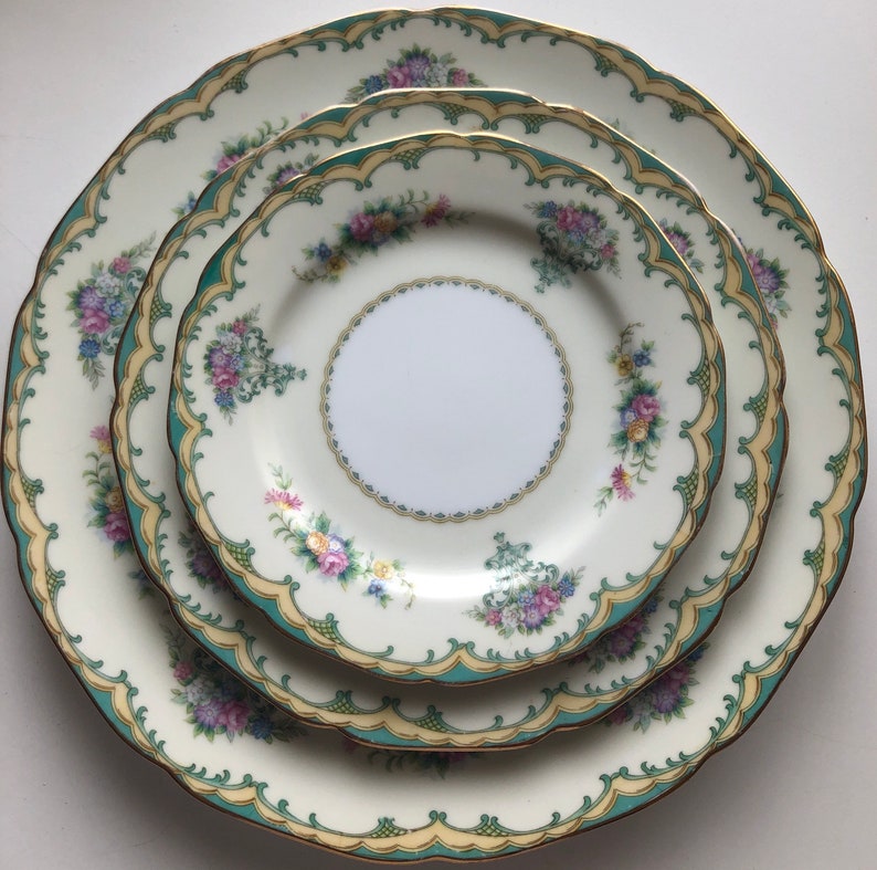 3 Piece Place Setting, Vintage Noritake M Japan, Vintage China - Etsy