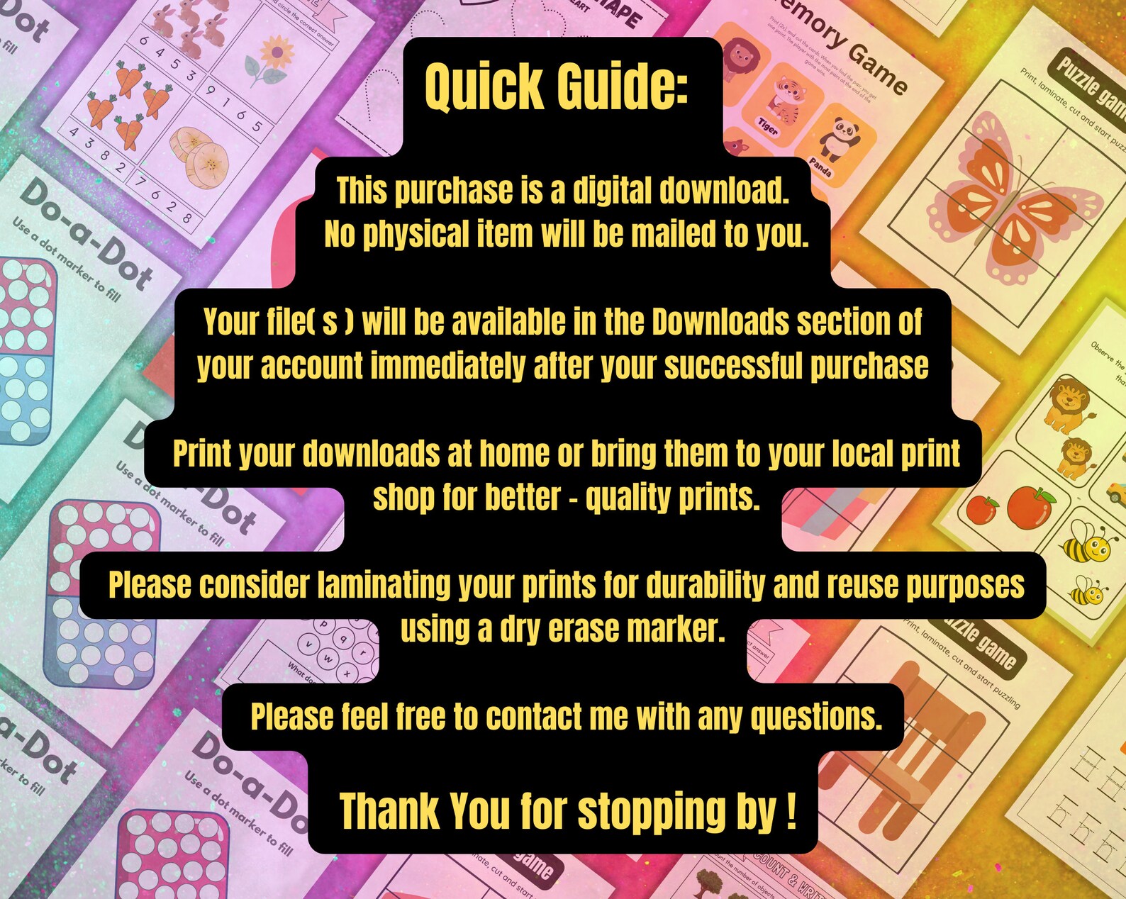 Preschool Worksheets 50 Pages Numbers, Counting, Math, Alphabet, Shapes ...