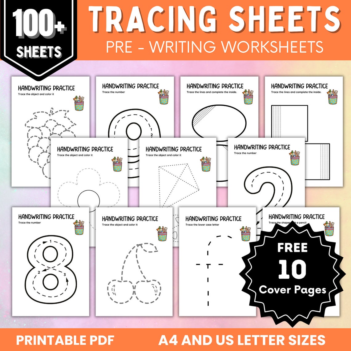 Tracing Worksheets Printable Preschool Worksheets Preschool Worksheets ...
