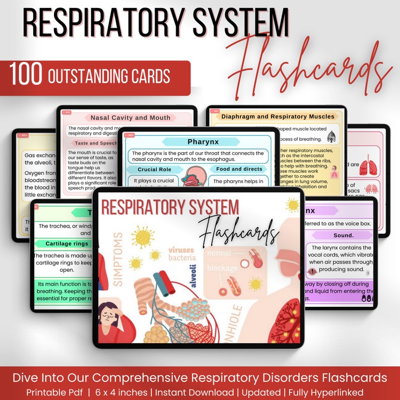 Respiratory System Flashcards | Med Surg Nursing Study | Study Notes ...