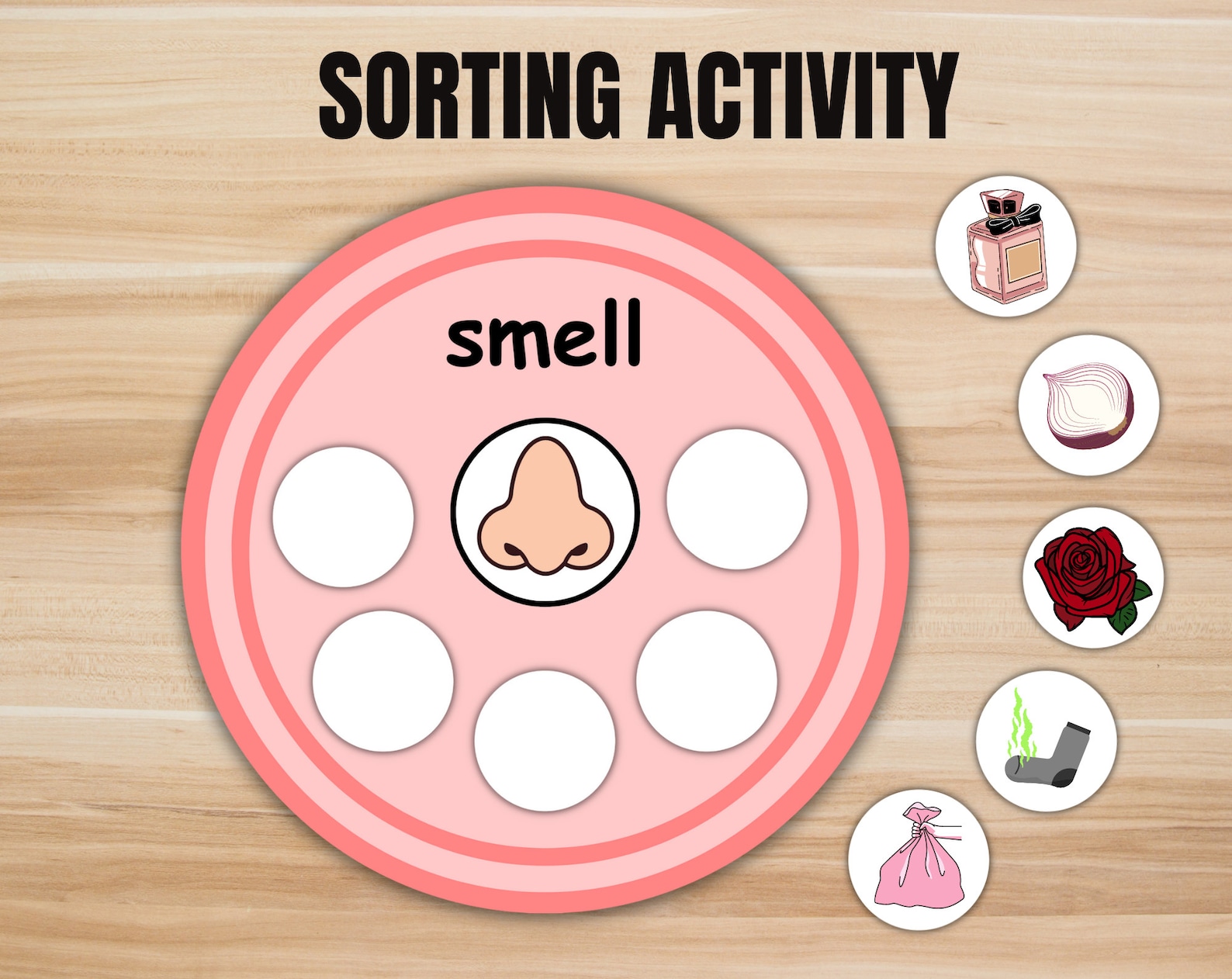 Five Senses Sorting Activity: Preschool Learning Printable (digital ...