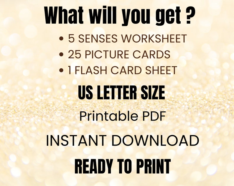 Five Senses Sorting Activity: Preschool Learning Printable (digital ...