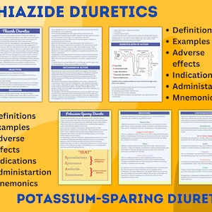 Diuretics | Loop | Thiazide | Potassium-sparing | Osmotic | Nursing ...
