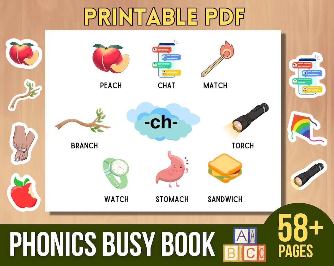 Phonics Busy Book Printable, Phonics Activity Book, Phonics Workbook ...