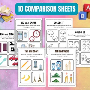 Preschool Worksheets 50 Pages- Numbers, Counting, Math, Alphabet ...