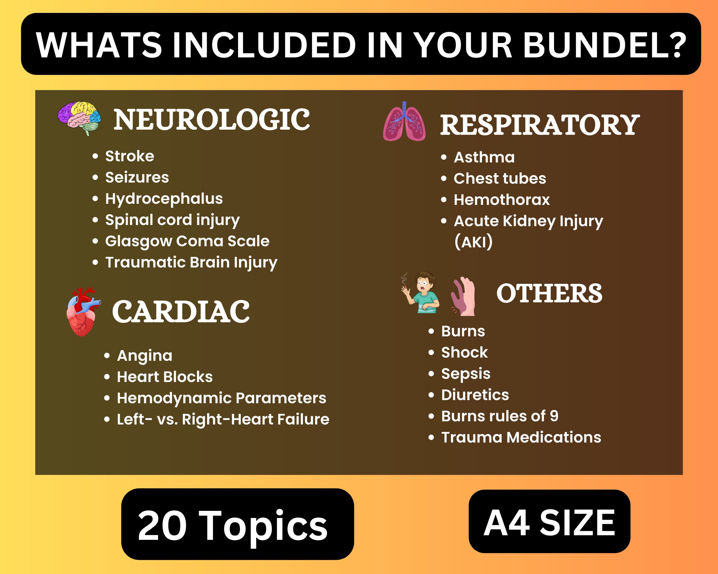 Critical Care Study Guide: 60-page Nurse Bundle (printable PDF) - Etsy
