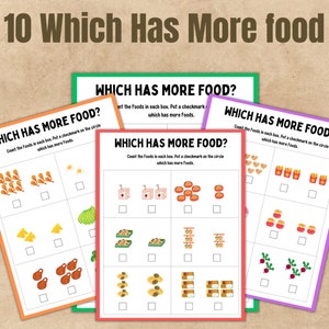 Preschool Comparison Worksheets, Preschool Worksheets, Preschool ...