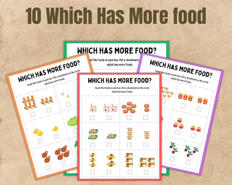 Preschool Comparison Worksheets, Preschool Worksheets, Preschool ...