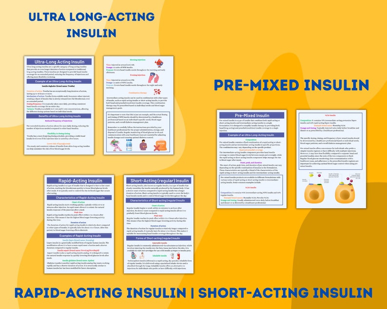 Insulin Types | 14 Pages | Pharmacology | Nursing Notes | Digital ...