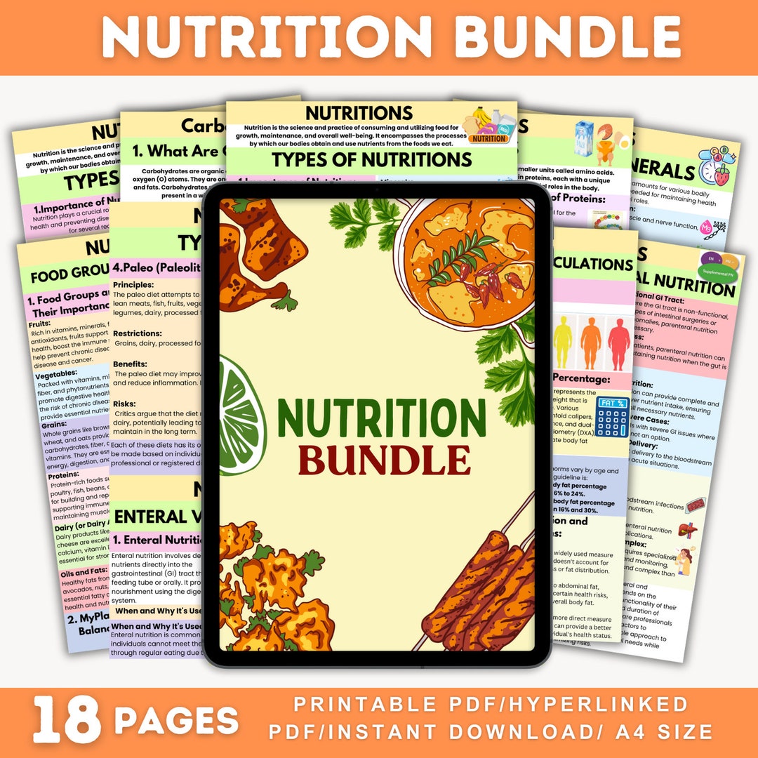 Nutrition Study Guide Bundle: NCLEX Edition (digital Download) - Etsy