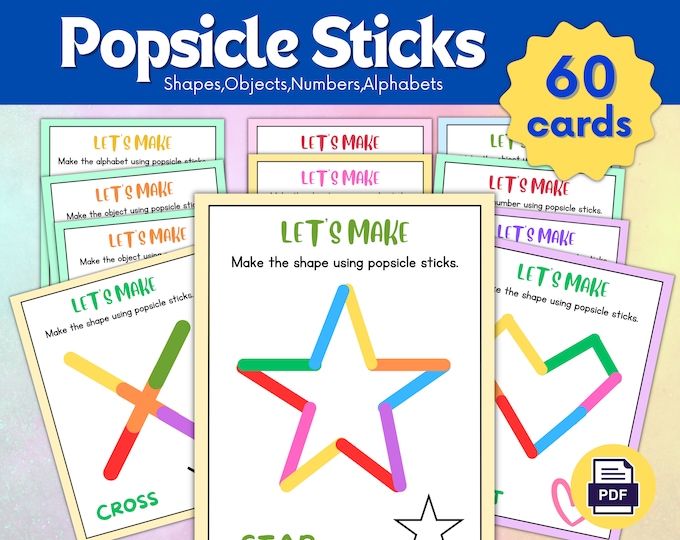 Snowflake Popsicle Sticks Activity Winter Fine Motor Skills Game ...
