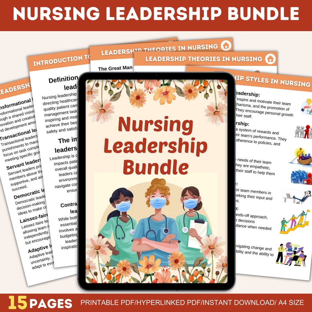 Nursing Leadership Bundle: Notes & Guides (digital Download) - Etsy