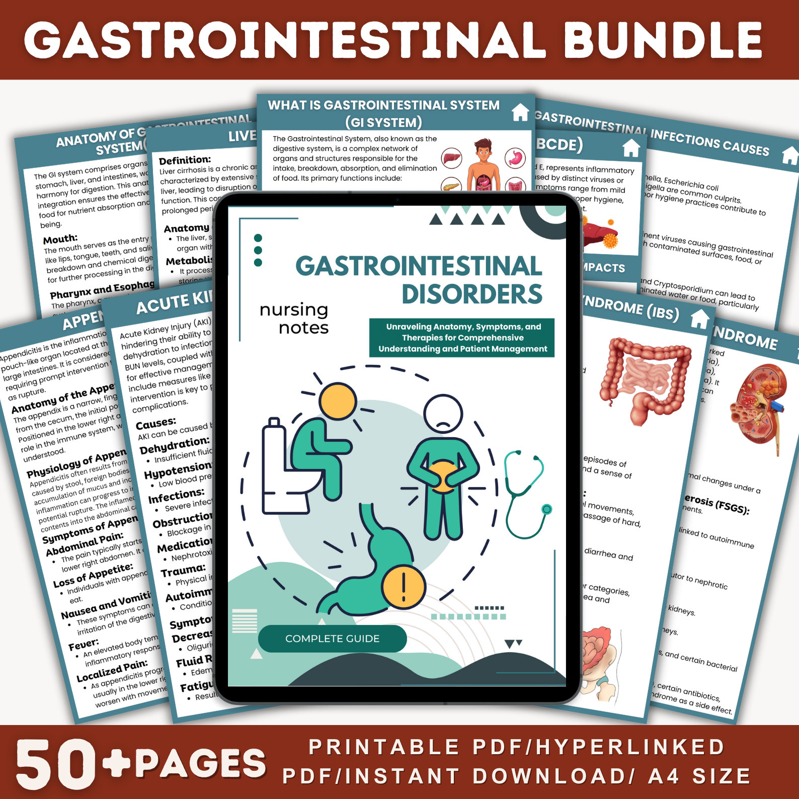 Gastrointestinal Nursing Study Guide GI Bundle Fundamentals Study Guide ...
