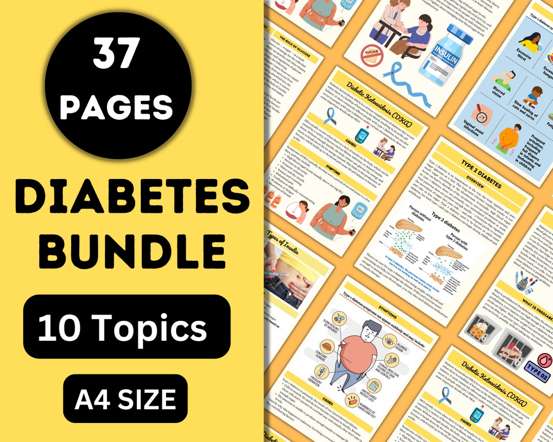 Diabetes Nursing Study Guide: 35+ Pages, 2024 Edition (digital Download ...