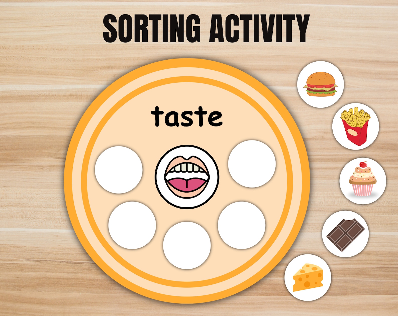 Five Senses Sorting Activity: Preschool Learning Printable (digital ...