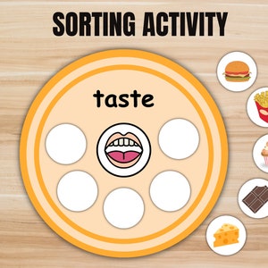 Five Senses Sorting Activity: Preschool Learning Printable (digital ...