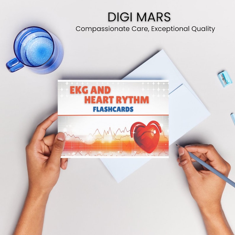 EKG & Heart Rhythm Flash Cards | Medical Nursing Study | Cardiac Nurse ...