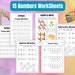 Preschool Worksheets 50 Pages Numbers, Counting, Math, Alphabet, Shapes ...