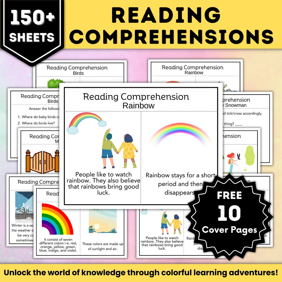 Kindergarten at Home Reading Worksheets - Comprehension Passages ...