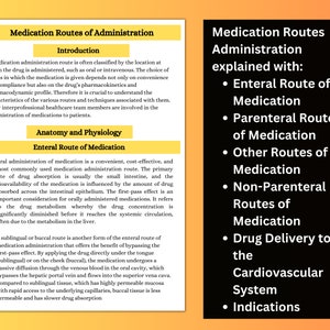 Medication Administration Study Guide: Nursing School Notes (digital ...
