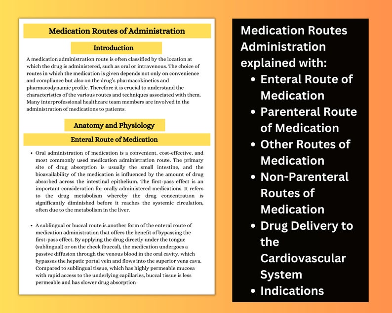 Medication Administration Study Guide: Nursing School Notes (digital ...