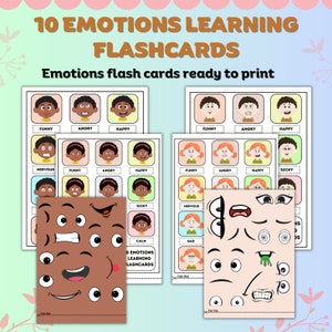 Emotions Activity for Kids Girl and Boy Version Printable Toddler ...