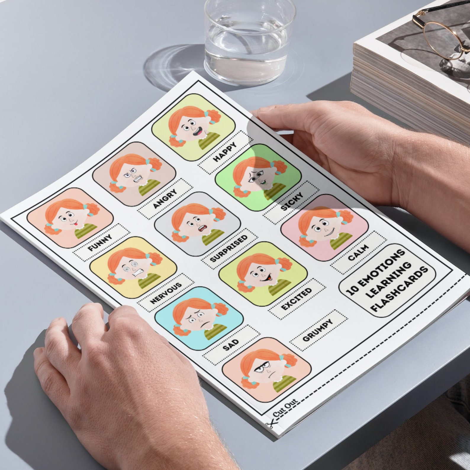 Emotions Activity for Kids Girl and Boy Version Printable Toddler ...