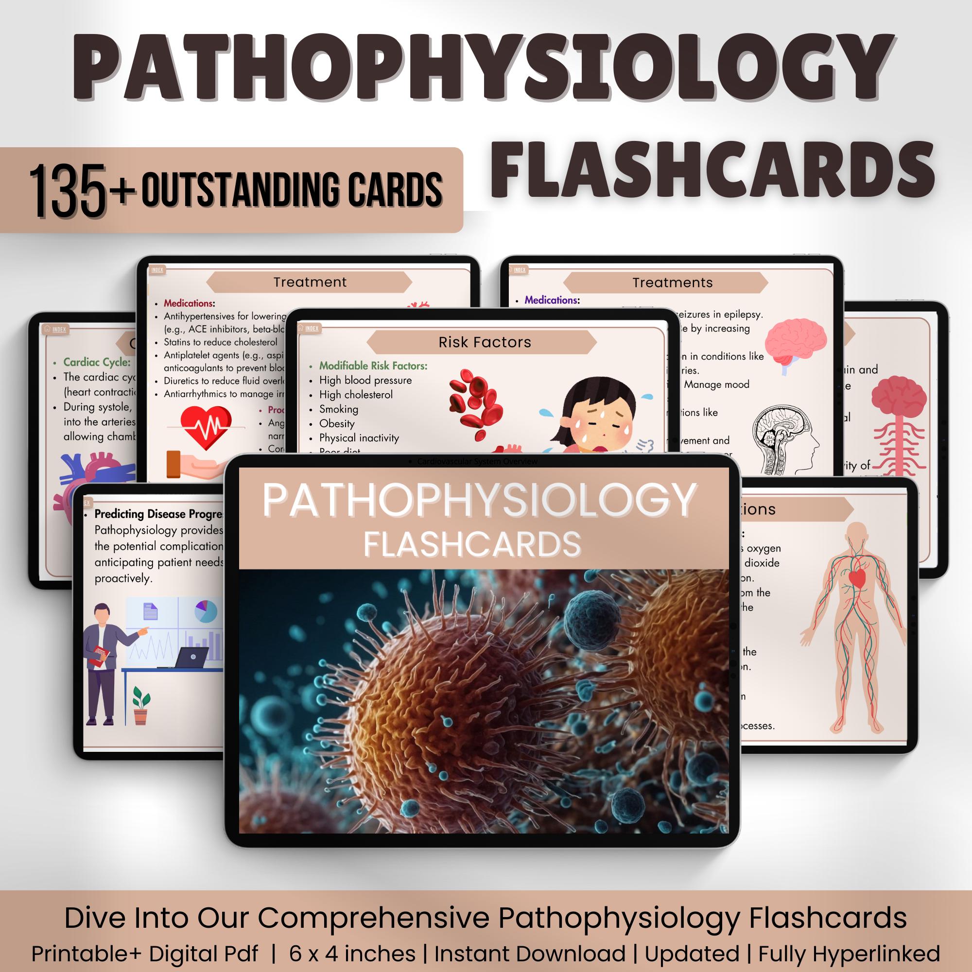 Pathophysiology Flashcards Fully Hyperlinked PDF 135 Cards Medical ...