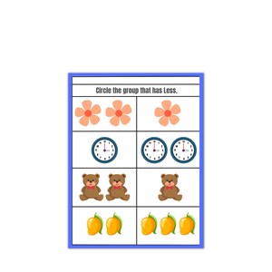 Preschool Comparison Worksheets, Preschool Worksheets, Preschool ...