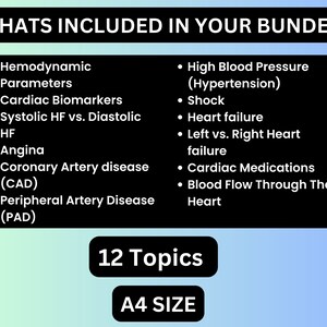 Cardiac Disorders Nursing Notes 2024, Cardiovascular System, Med Surg ...