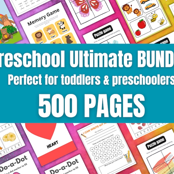 Kindergarten Learning - Etsy