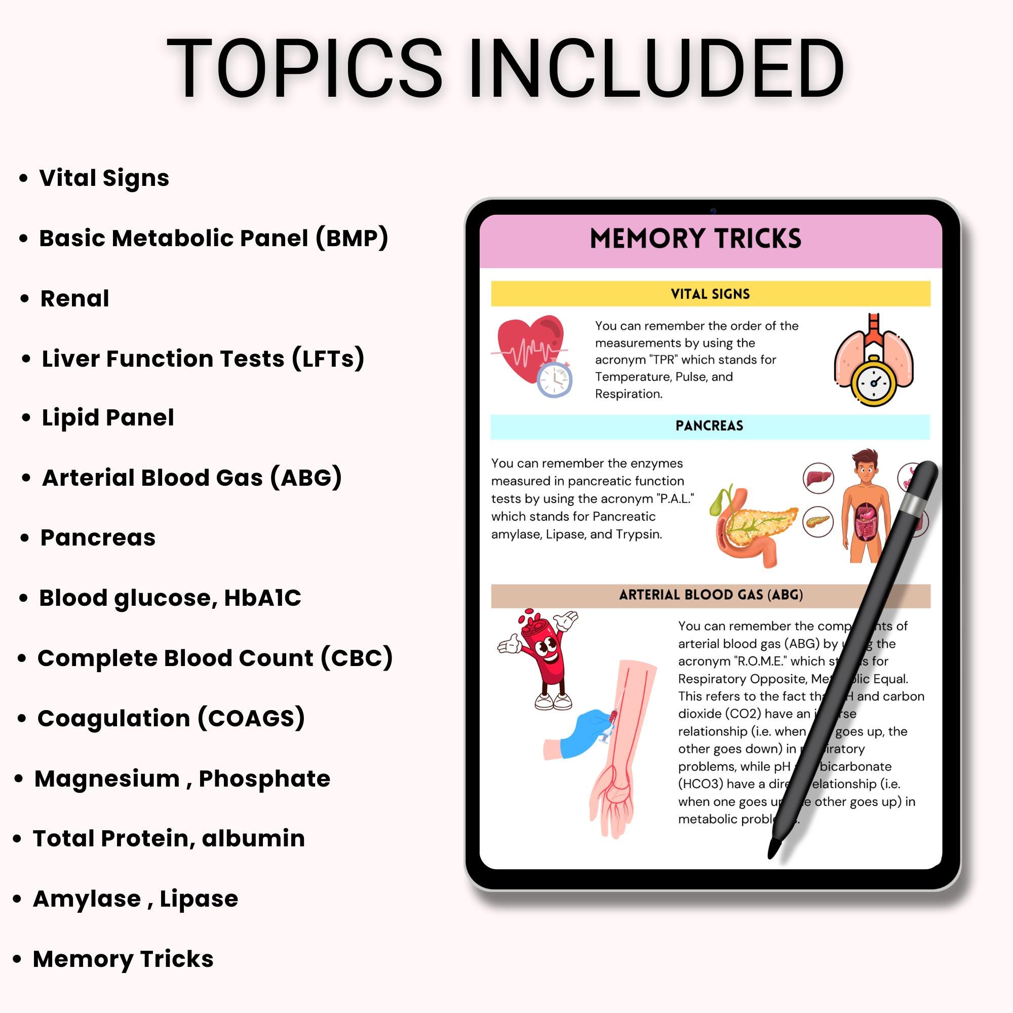 Lab Values Cheat Sheets – Printable PDF File | 8 Sheets | Medical ...