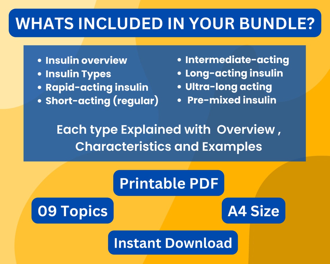 Insulin Types | 14 Pages | Pharmacology | Nursing Notes | Digital ...
