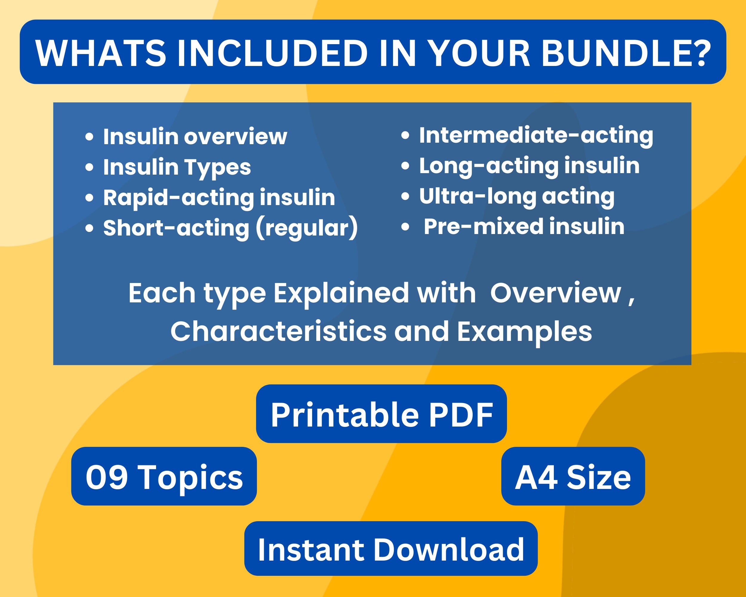 Insulin Types | 14 Pages | Pharmacology | Nursing Notes | Digital ...