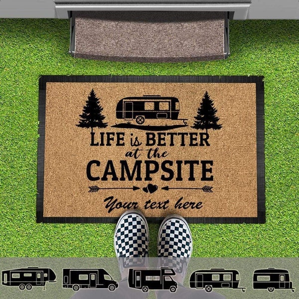 Camper Welcome Mat - Etsy