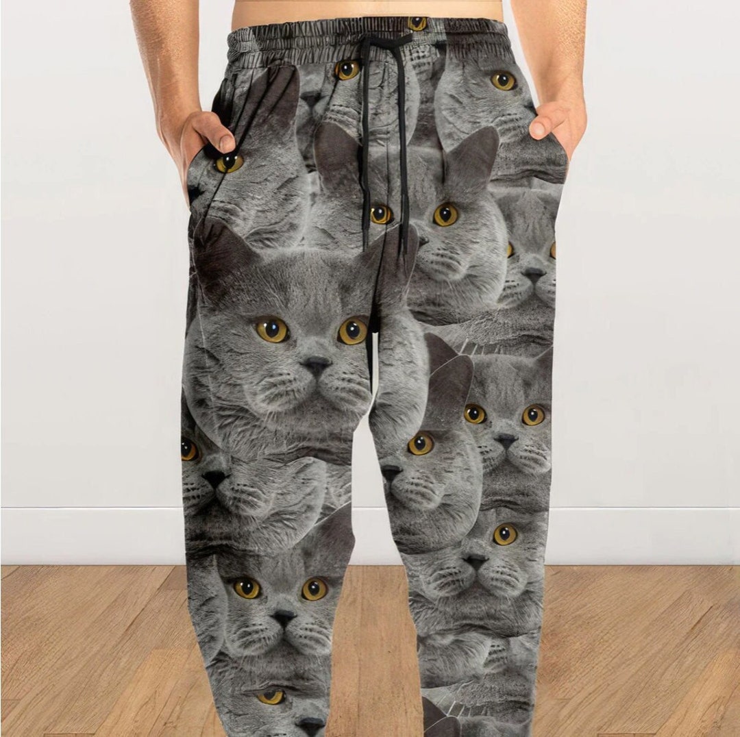 Custom Photo Dog Cat Sweatpants for Men and Women's - Etsy