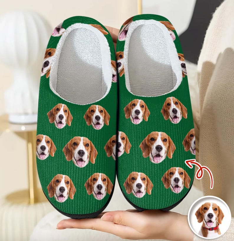 Custom Funny Face Dog Cat Pet Slippers Gift for Pet Owner - Etsy