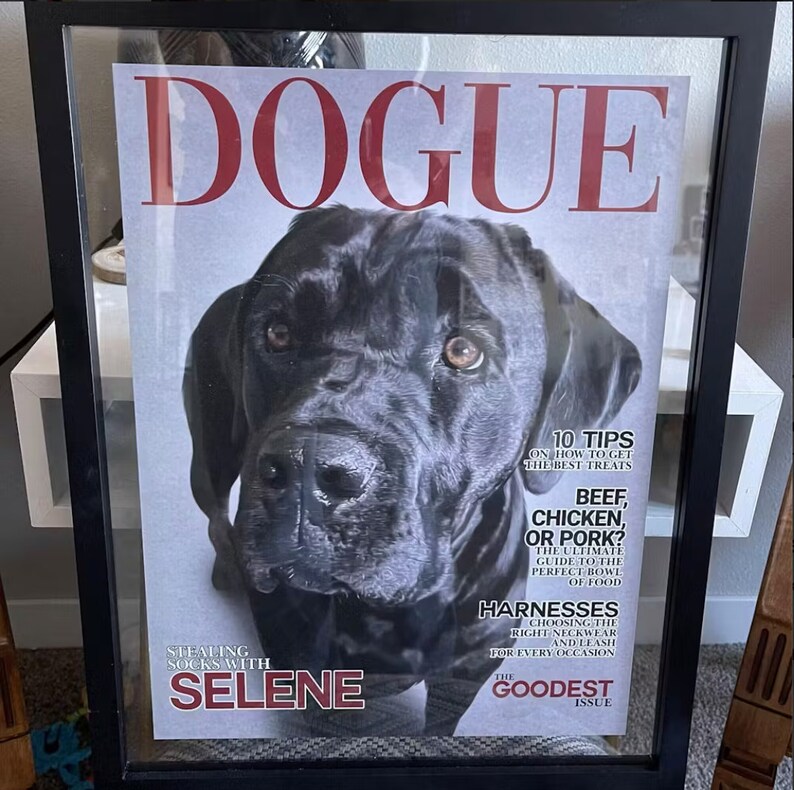 Personalized Dog Prints, Magazine Covers, Pet Portraits, Custom Pet Art ...