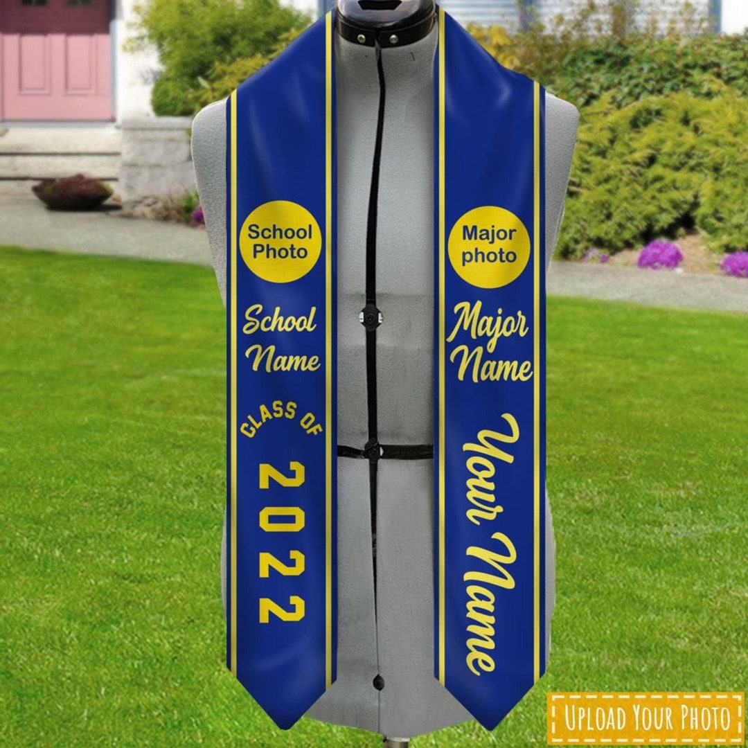 Custom Graduation Stole: Class of 2022, Photo Keepsake - Etsy